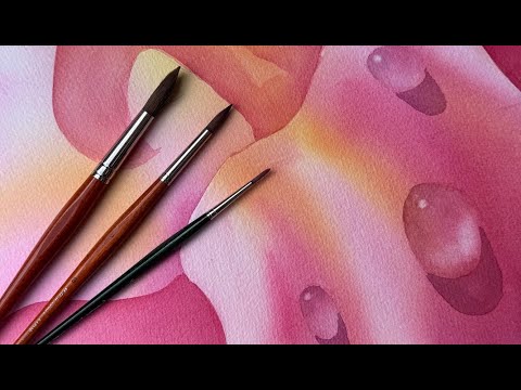Paint Water Drops In Watercolor, That Look 3D and Alive - YouTube
