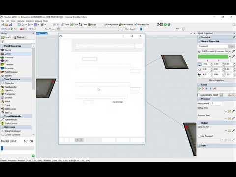 FlexSim Tutorial Booklet 5 Advanced Manufacturing Widgets - YouTube