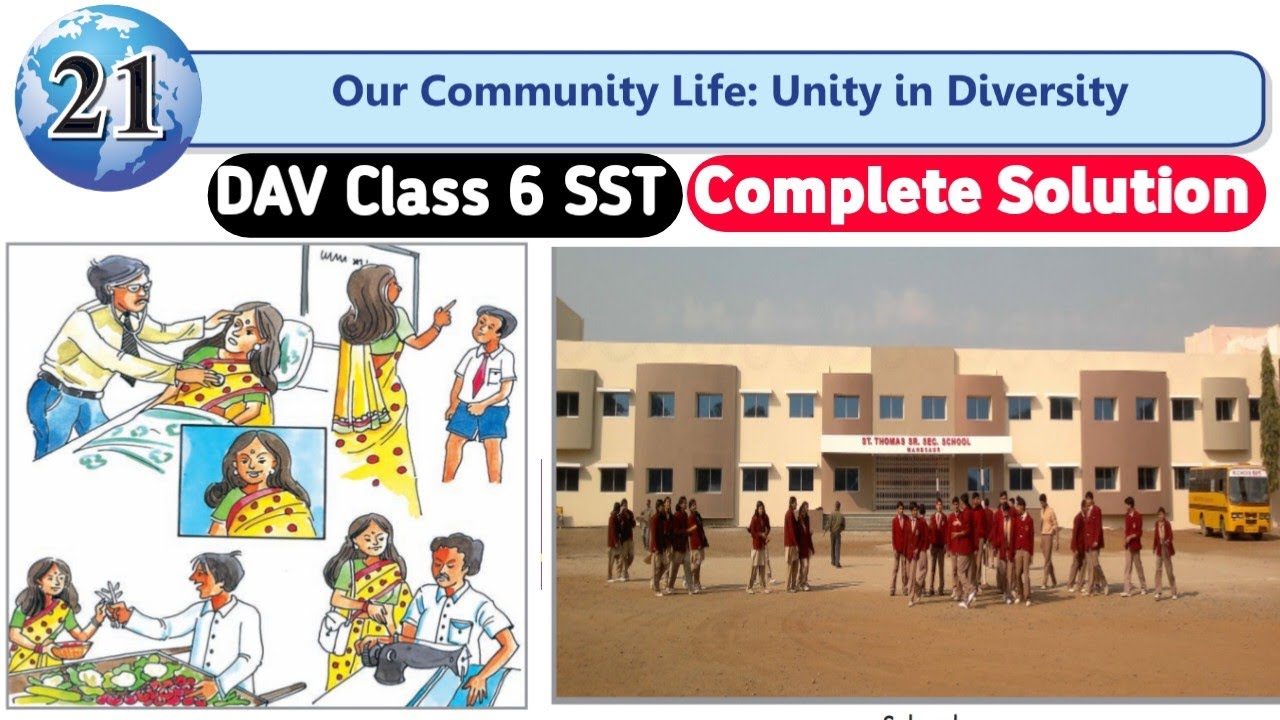 ||Our Community Life Solution||DAV Class 6 SST Chapter 21 Question ...