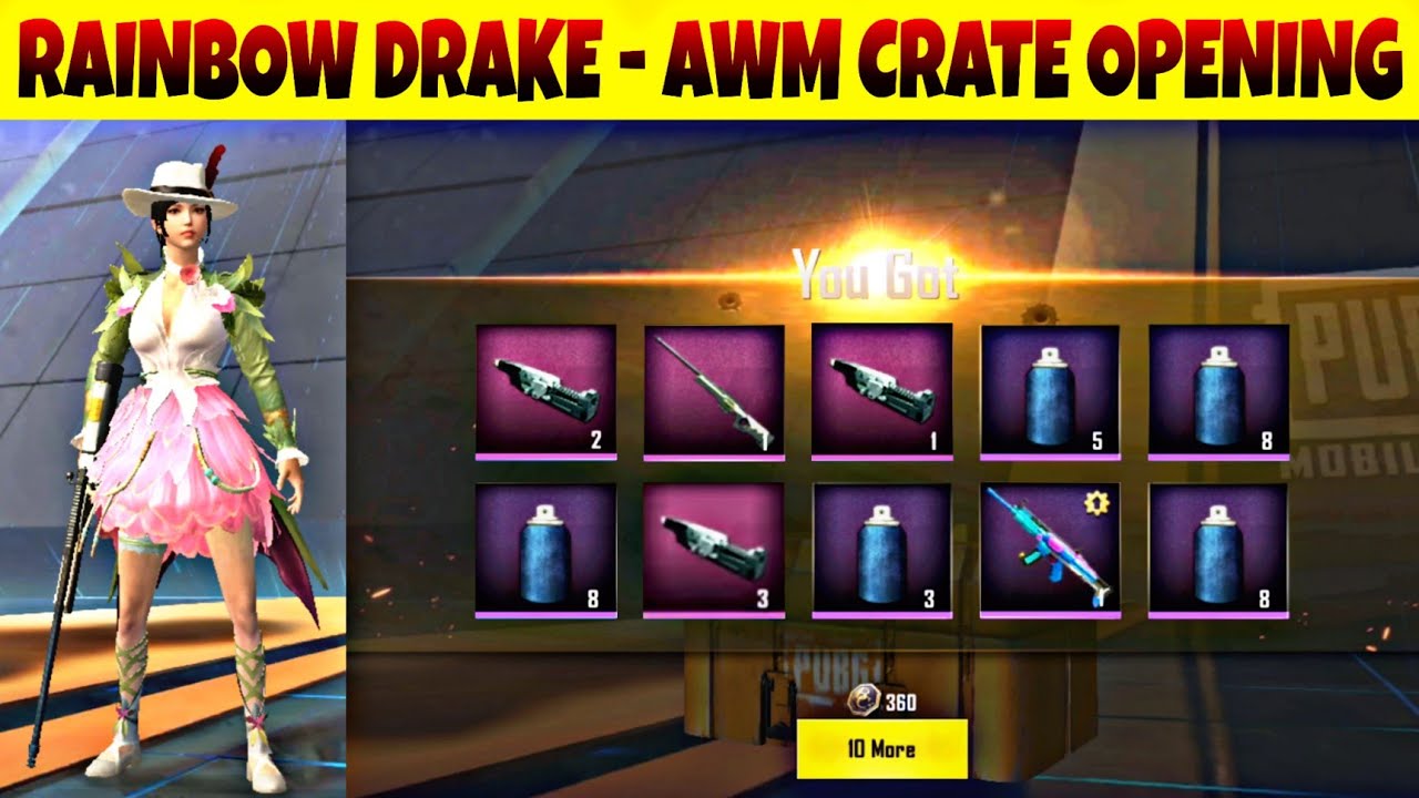 RAINBOW DRAKE - AWM & WATER BLASTER - SCAR - L CRATE OPENING VIDEO ...