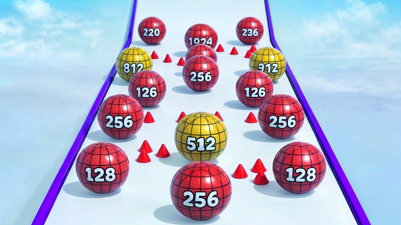 Ball Merge 2048 - 3D Ball Run ! All Levels Gameplay (1434-1438) android, ios - YouTube