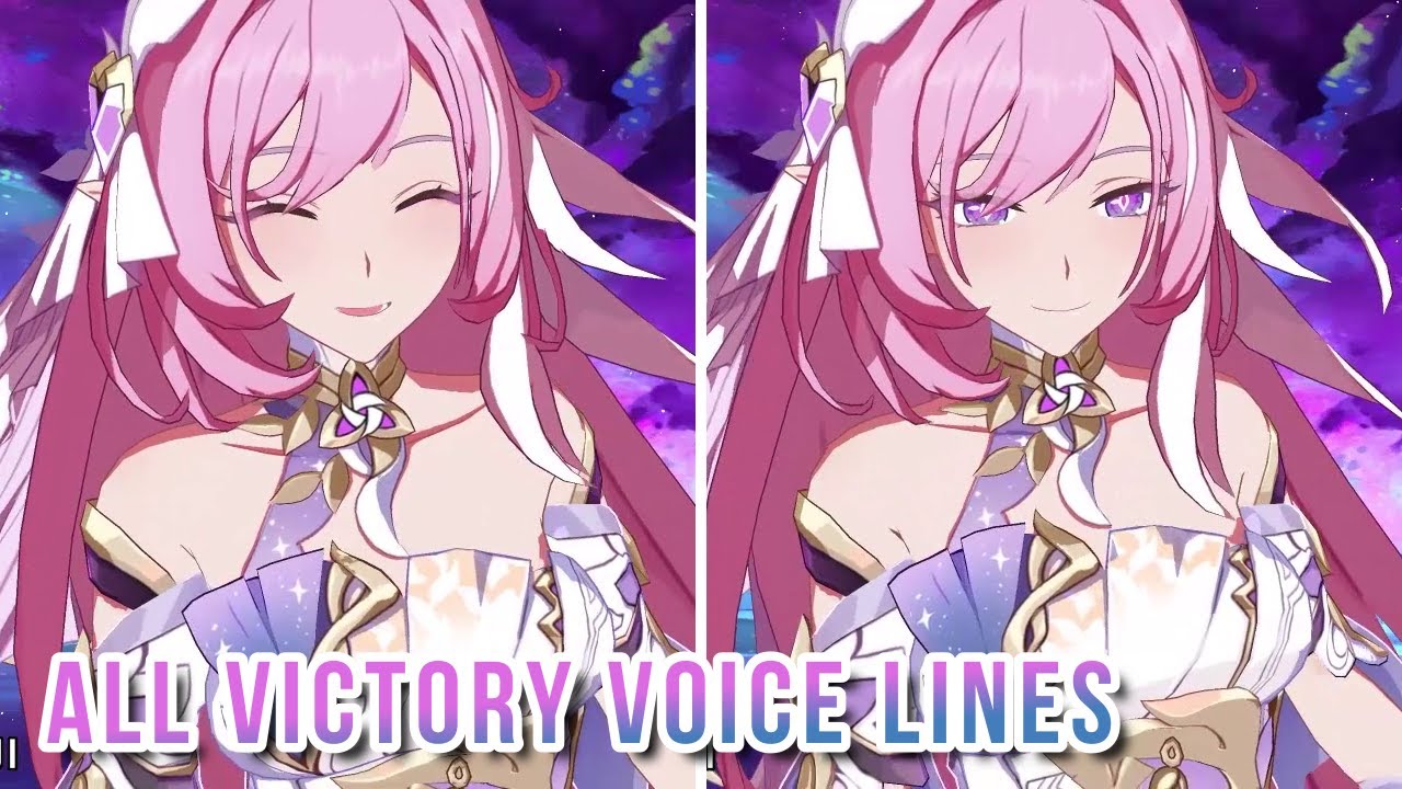 All Elysia Herrscher Victory Voice Lines JP Dub | Honkai Impact 3rd ...