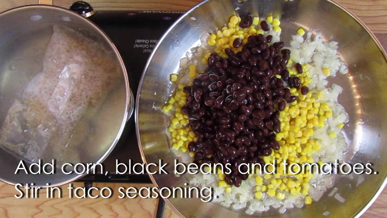 From the Riceland Kitchen: Aztec Black Bean Rice - YouTube