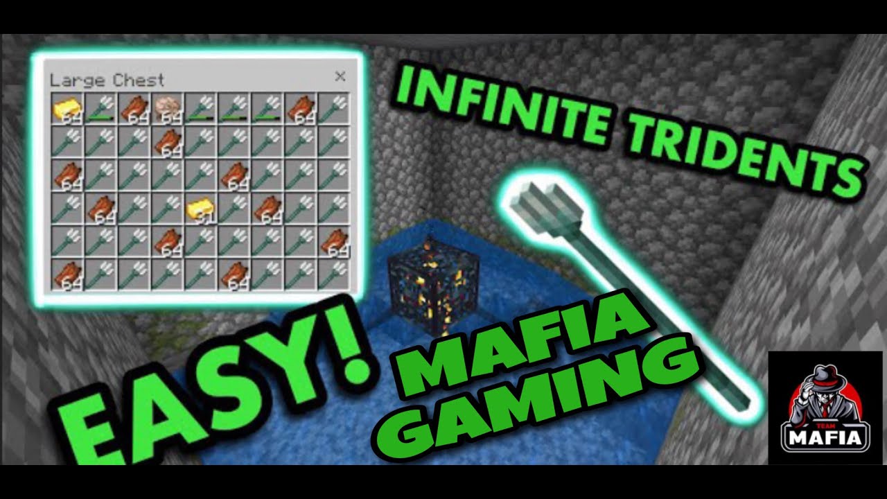 Minecraft drowned farm Very Easy|MaFiA GaMiNg|MCPE,MINECRAFT JAVA ...