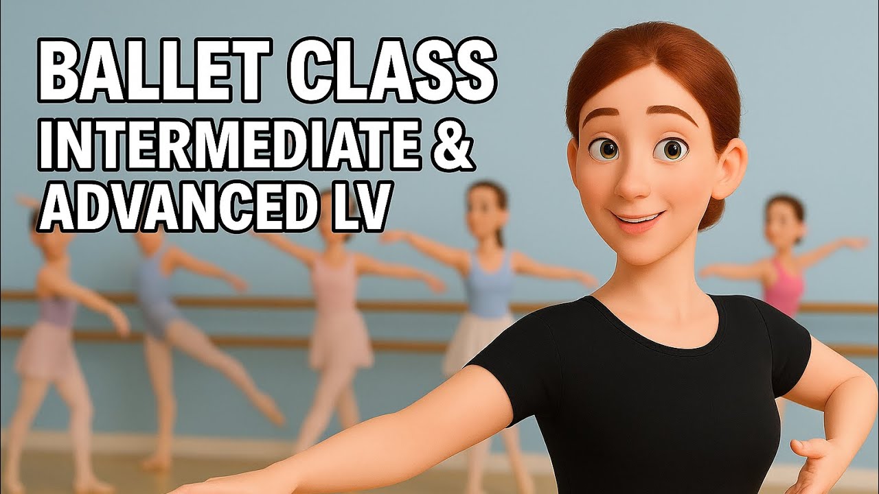 Ballet class intermediate & advanced LV. - YouTube