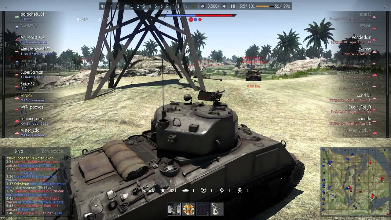 Sherman vs Tiger II - YouTube