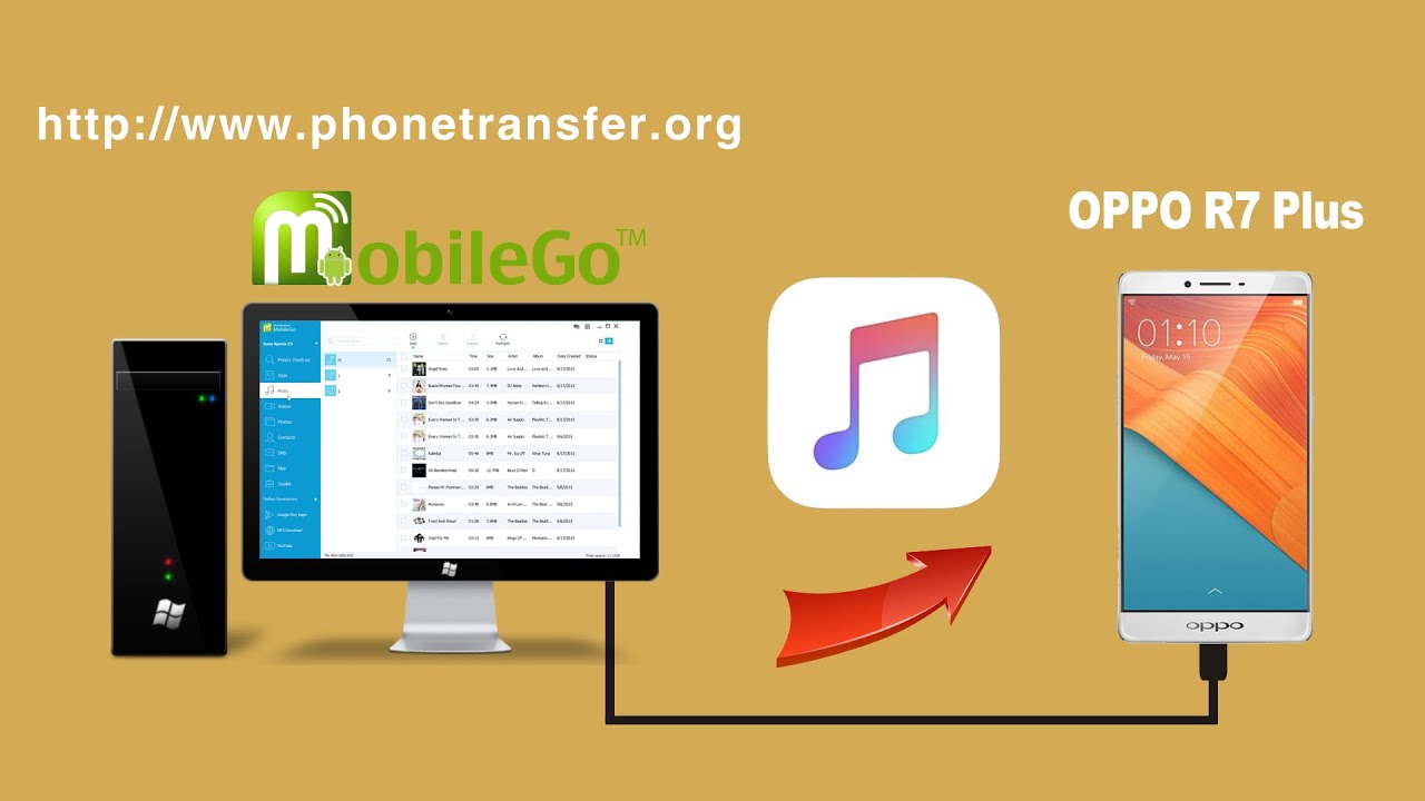 How to Switch Music from Computer to OPPO R7 / R7 Plus / R7 Lite ...