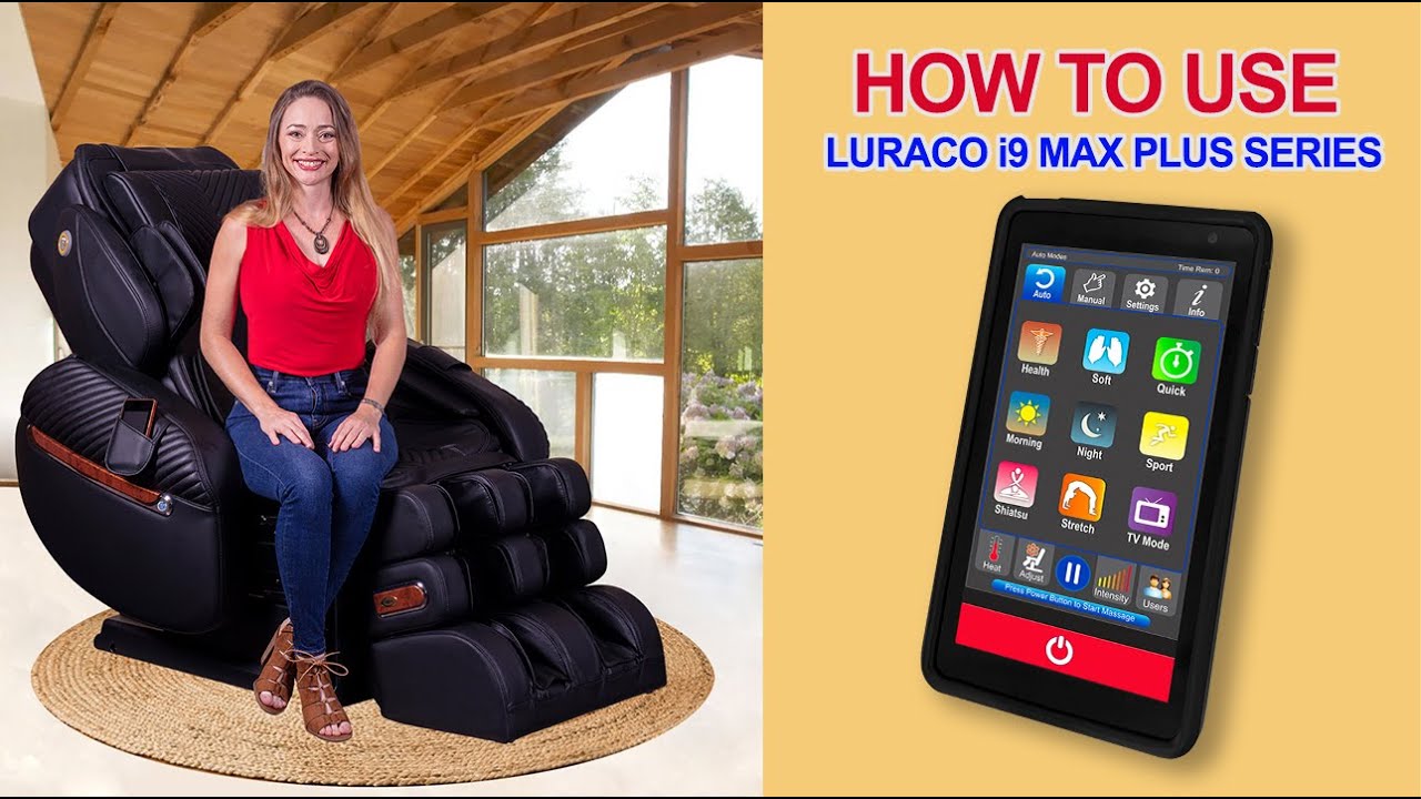 How To Use Luraco i9 MAX PLUS SERIES. Made in USA Medical Massage ...