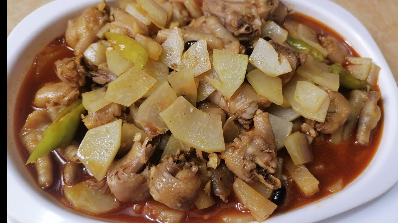 How To Cook Tausi Chicken Feet With Teadbeats and Papaya... - YouTube