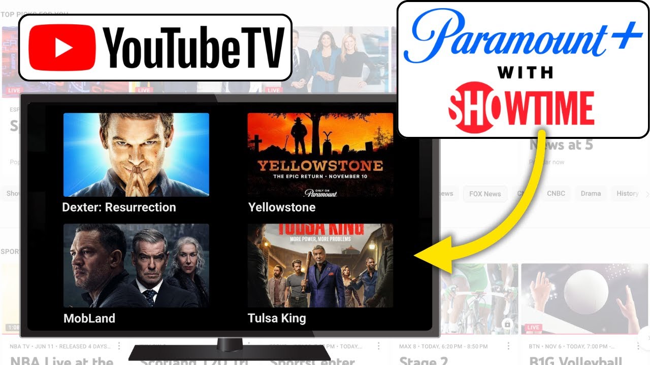 How to Add & Watch Paramount+ with SHOWTIME on YouTube TV | Stream ...