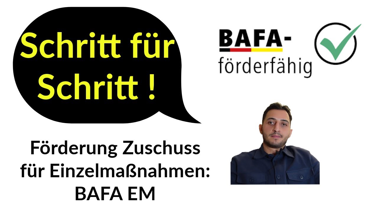 Förderung Sanierung: BAFA Einzelmaßnahmen | Schritt für Schritt, kurz ...