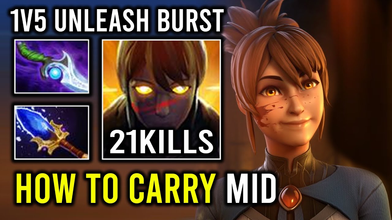 How to Play Universal Carry Mid Marci with 1st Item Diffusal 1v5 ...