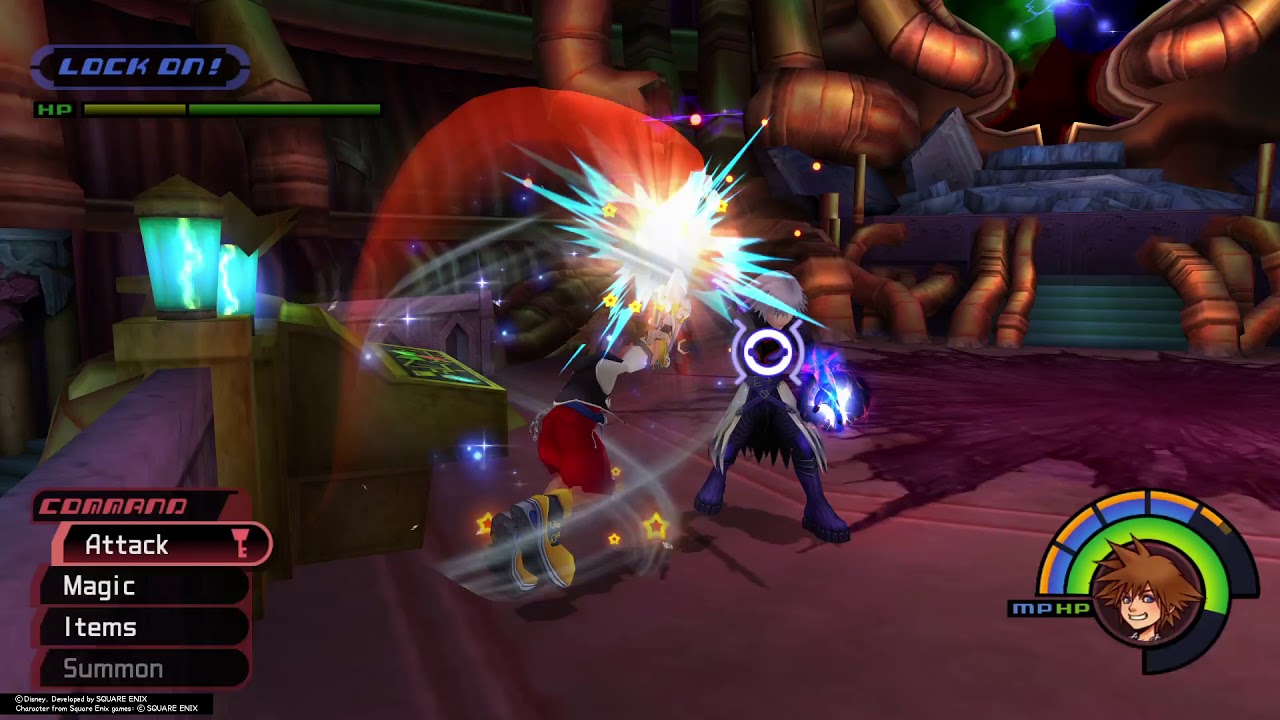 KINGDOM HEARTS - Grand Hall Riku fight - YouTube