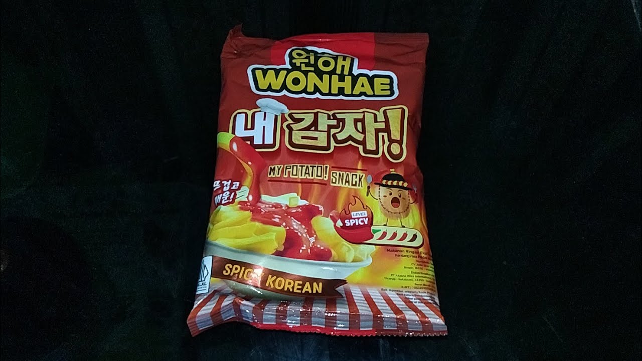 Review Produk #2522 : Wonhae My Potato! Snack Spicy Korean - YouTube