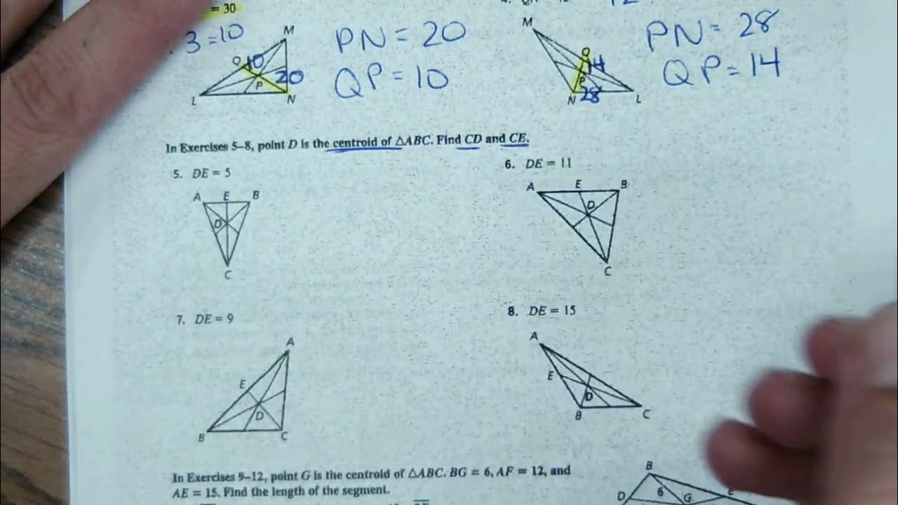 Lesson 6-3: Medians and Altitudes of Triangles| Centroid and ...