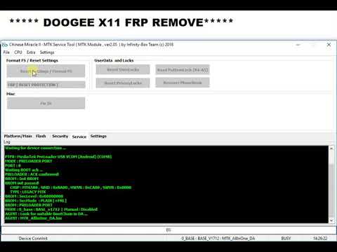 Doogee x11 frp remove by cm2 - YouTube