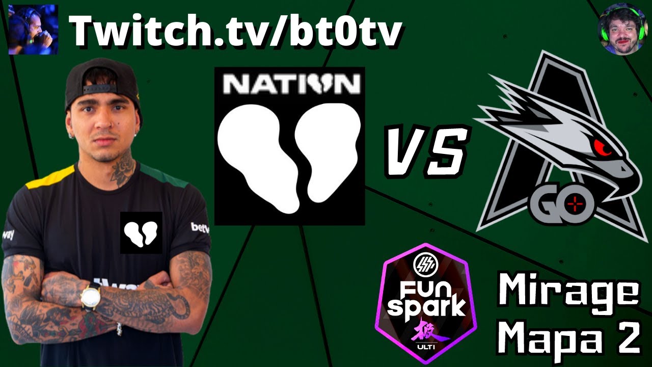 00Nation vs AGO (Mirage - Mapa 2 MD3) O PLANO EM CAMPO - Transmissão ...
