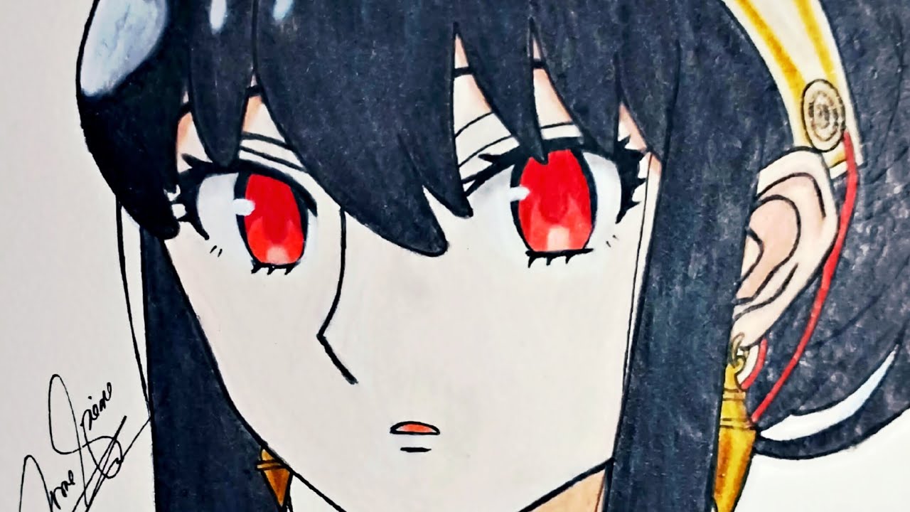 Drawing Yor Forger|Spy x Family|Anime drawing - YouTube