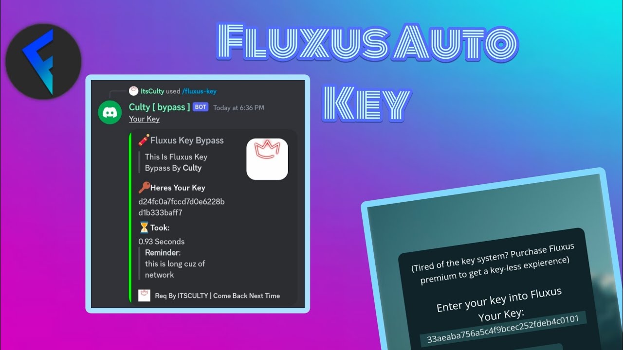 Fluxus Auto Key [ newest ] | made by me 👏 - YouTube
