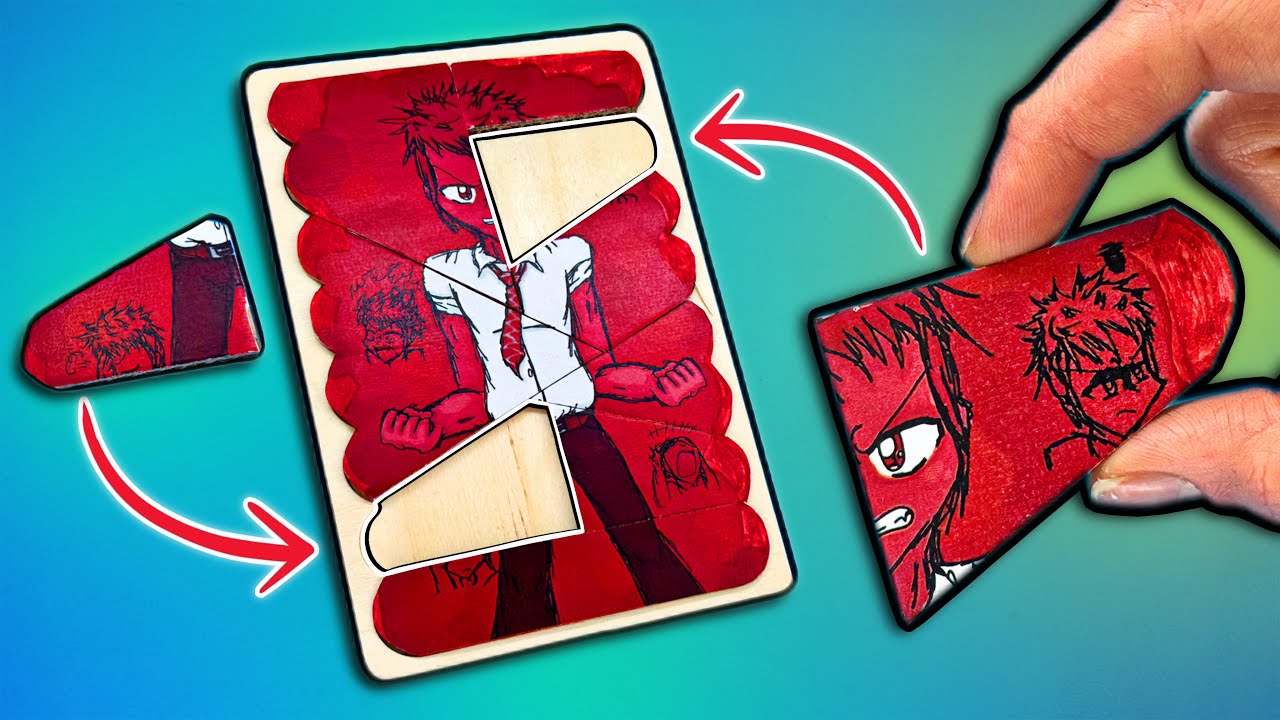 Making Paper Craft Puzzle DIY with Anger by Inside Out 2 🩵 Try to Solve ...