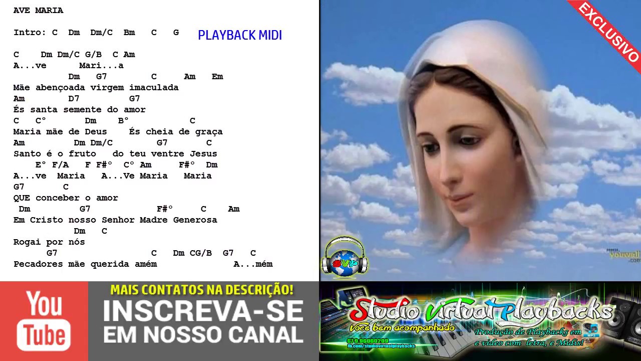 AVE MARIA - PLAYBACK MIDI - YouTube