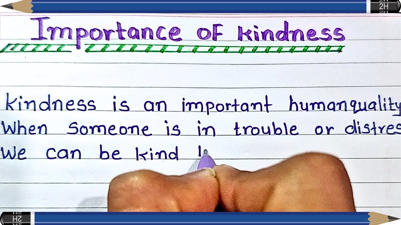 English essay | The Importance of Kindness: An Educational Video for ...