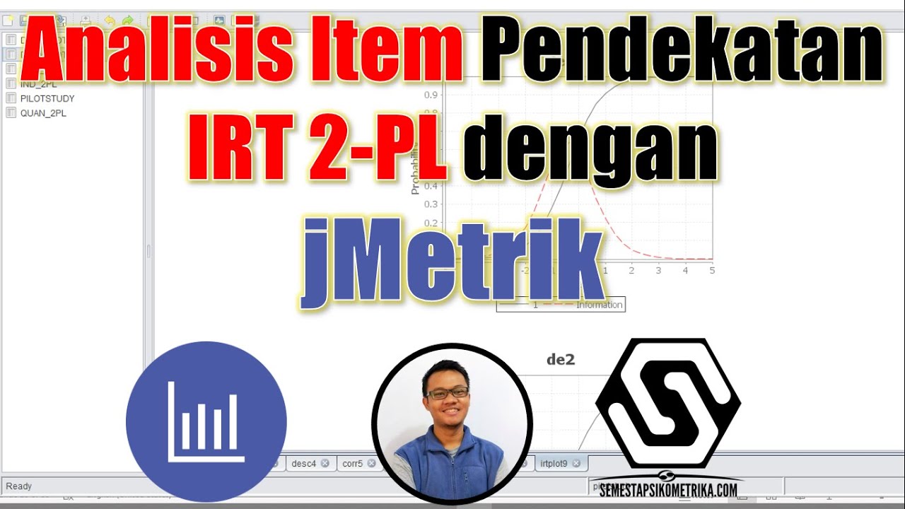 Cara Analisis Item Pendekatan IRT 2PL dengan jMetrik - YouTube