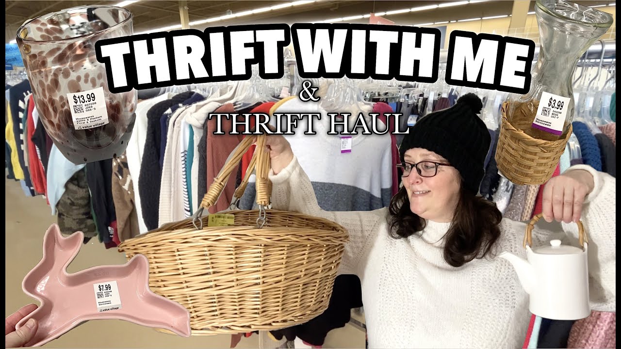 THRIFT WITH ME & THRIFT HAUL | AMAZING THRIFTED HOME DECOR FINDS! - YouTube