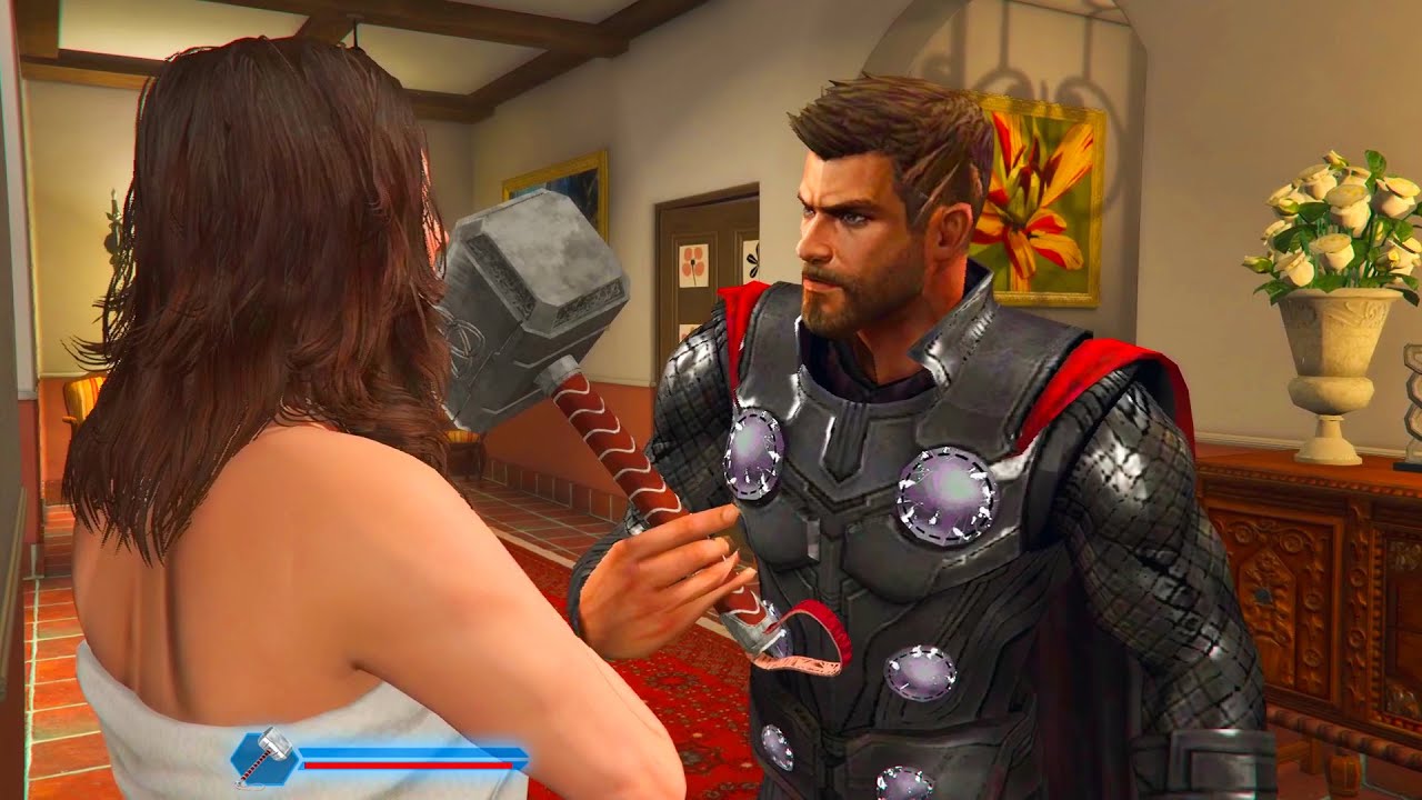 GTA 5. Amanda;s New Husbend [Thor ragnarok ] in gta v. (What Micheal do ...