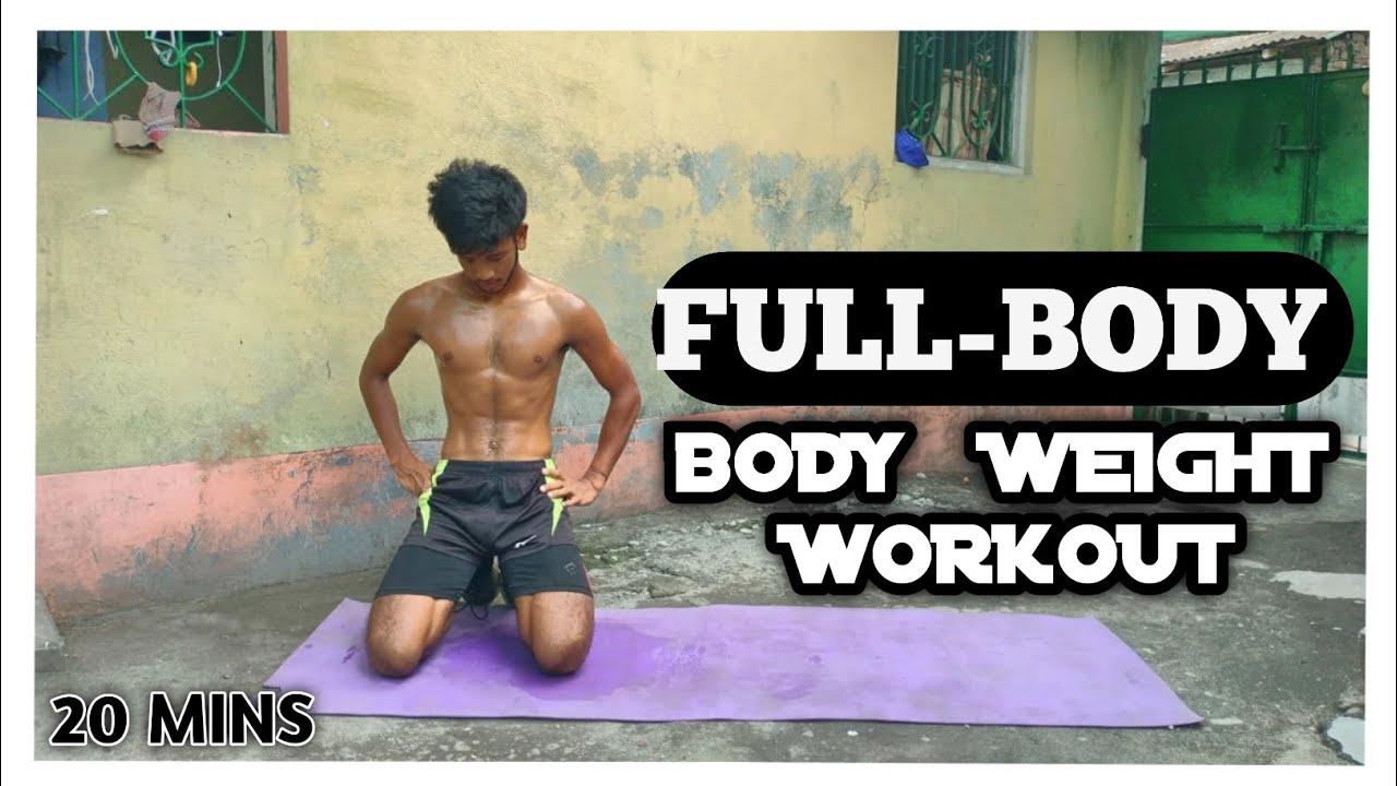 💥Full-Body/ Body weight Workout. (No Equipment ) - YouTube
