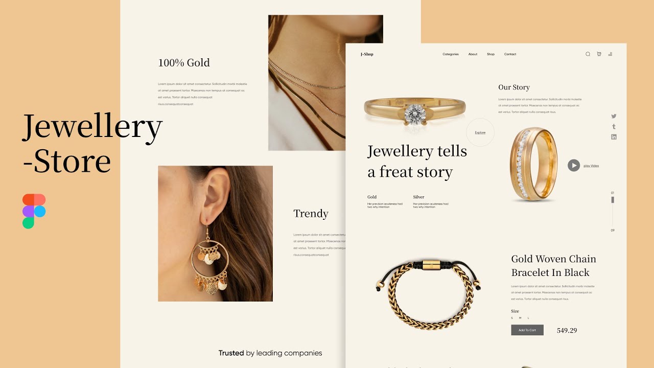 Jewellery Store Design In Figma Step By Step From Scratch - YouTube