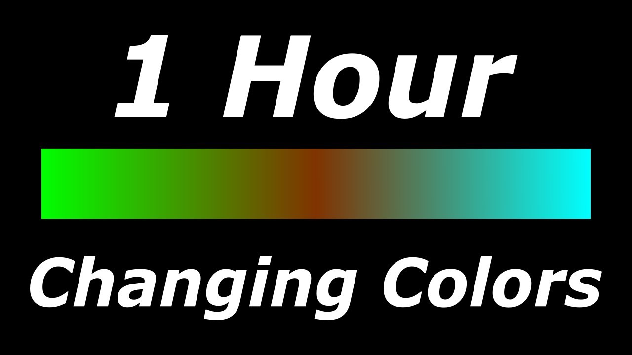 Relaxing 3 Color Changing: Green-Brown-Cyan Screen Led Lights [1 Hour ...