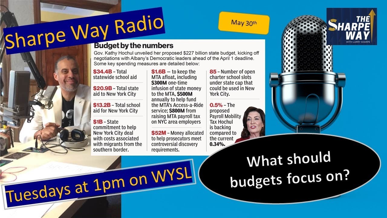 Sharpe Way Radio: What should budgets focus on? WYSL Radio at 1pm - YouTube