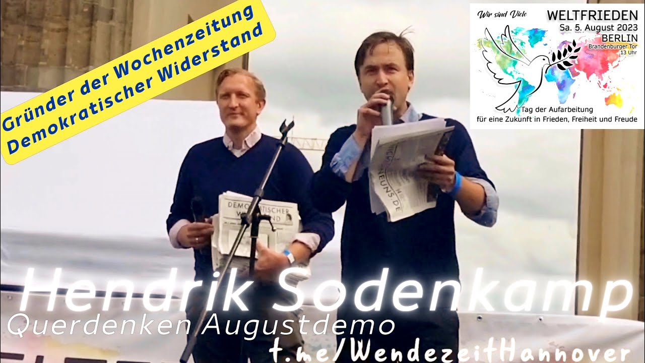 Hendrik Sodenkamp - Julian Reichelt nicht Vorkämpfer der Demokratie ...