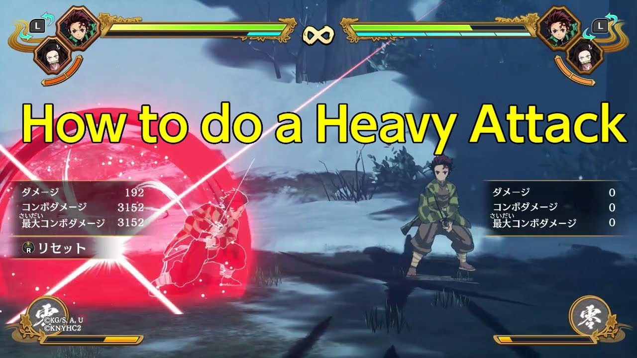 How to do a Heavy Attack in Demon Slayer The Hinokami Chronicles 2 on ...