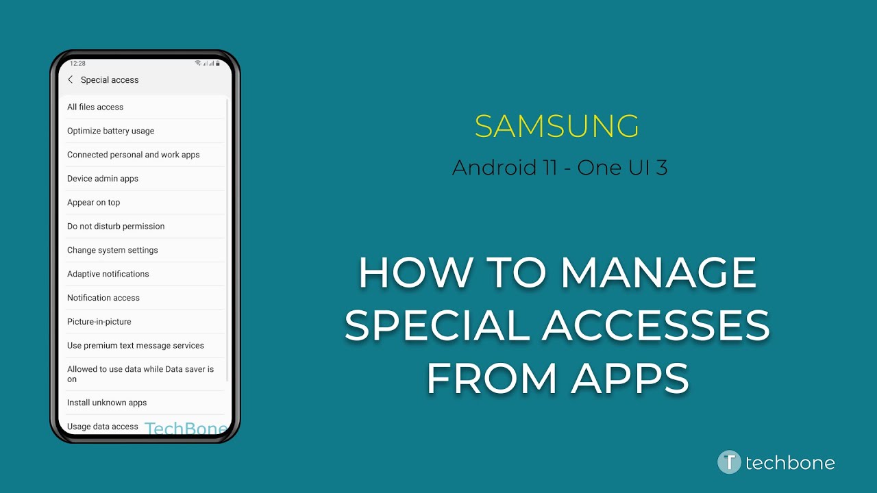 How to Manage Special accesses from Apps - Samsung [Android 11 - One UI ...