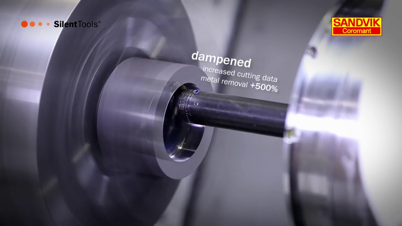 Torneado con Silent Tools de Sandvik Coromant - YouTube