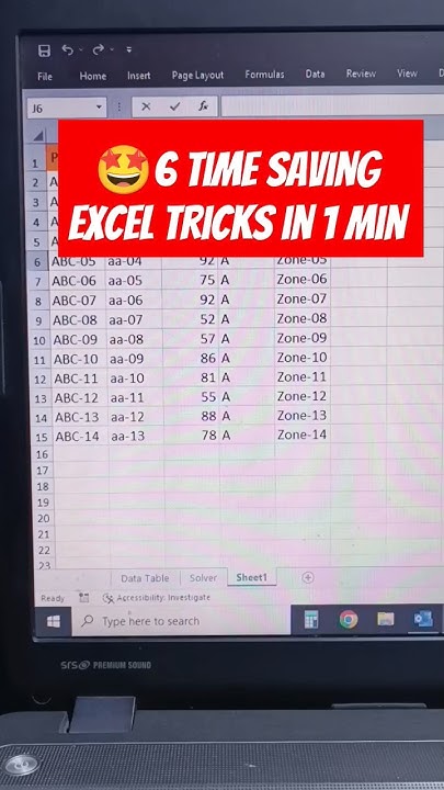 🤩 6 Time Saving Excel Tricks in 1 Min #excel #shortsfeed #trending #viral #shortvideos #shorts ...