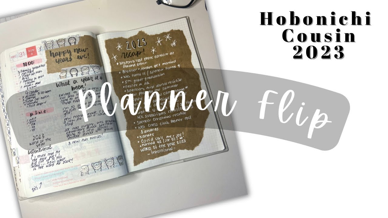 Hobonichi Cousin | 2023 Planner Flip Through | Full Year ...