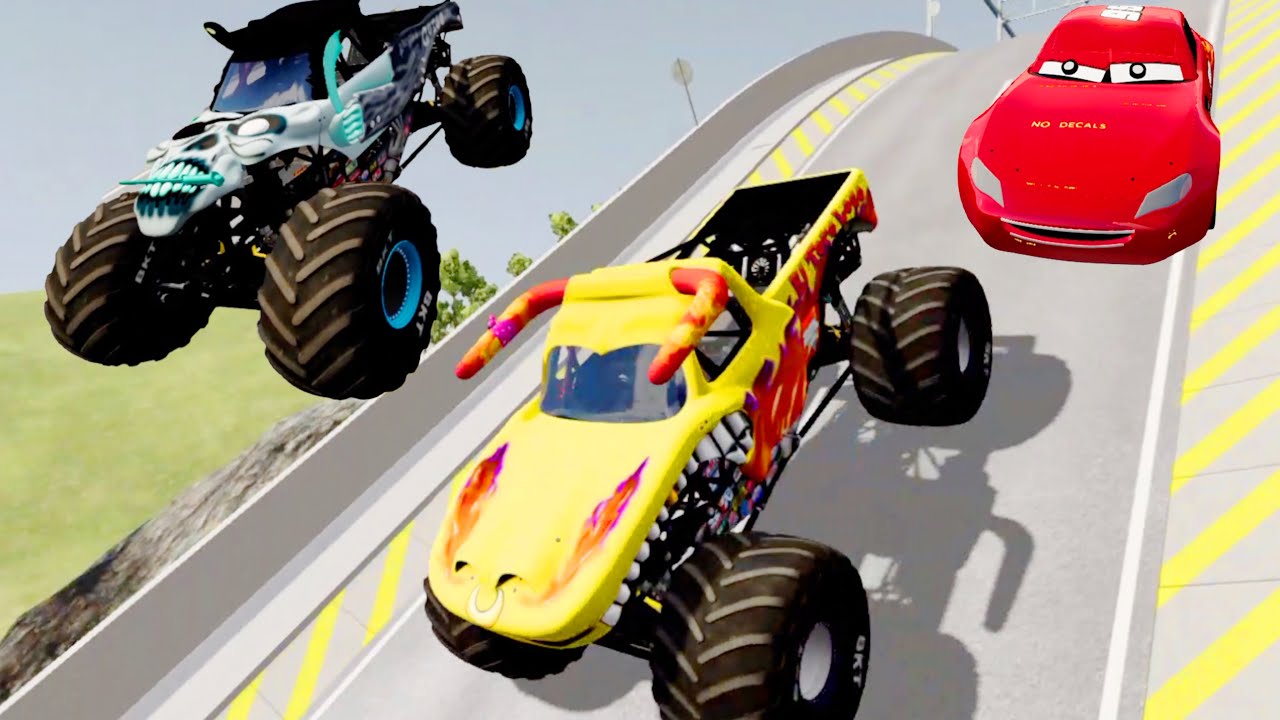 Monster Jam | Monster Trucks | High Speed Monster Jam Crashes ...