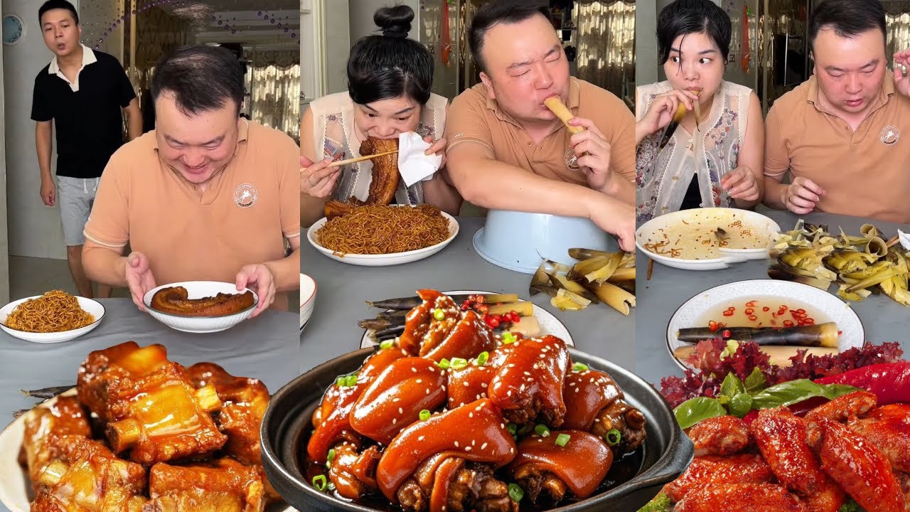 My selfish husband wanted to eat the braised pork alone, but I ate it ...