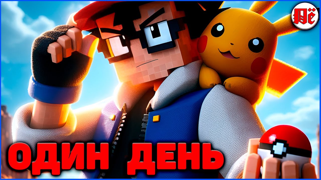 ОДИН ДЕНЬ в ПИКСЕЛЬМОН Minecraft Pixelmon на MCskill - YouTube