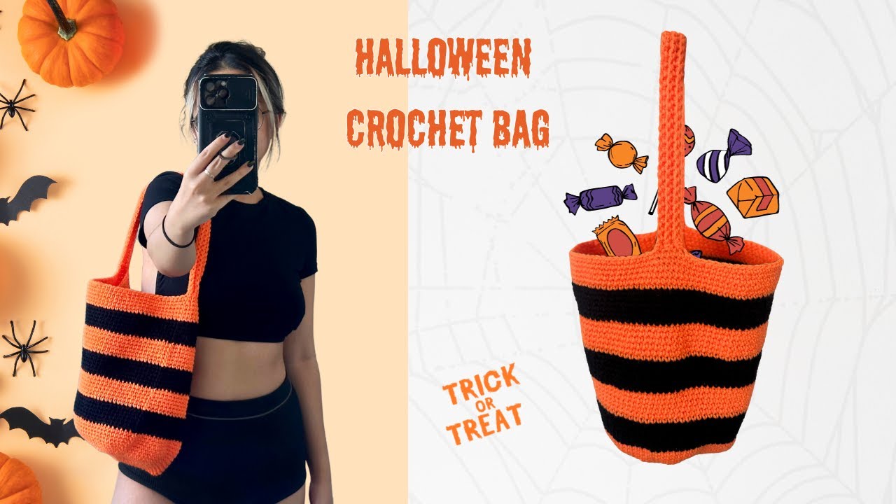 Crochet Bag for Halloween Tutorial - YouTube