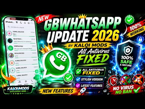 GBWhatsApp 2026 Latest Update 🚀 | 100% Antivirus Fixed | No Ban | New Features
