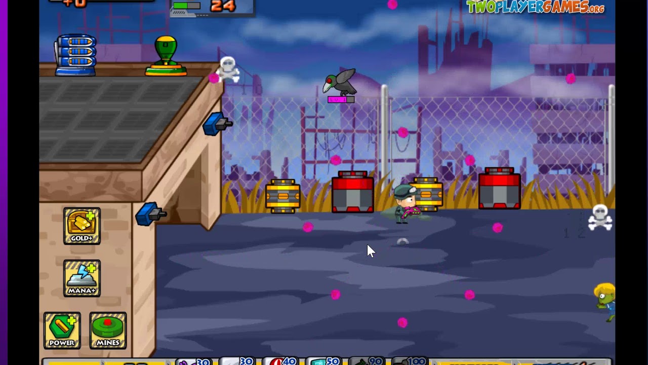 Zombie Parade Defense 2 walkthriugh on bestcrazygames - YouTube
