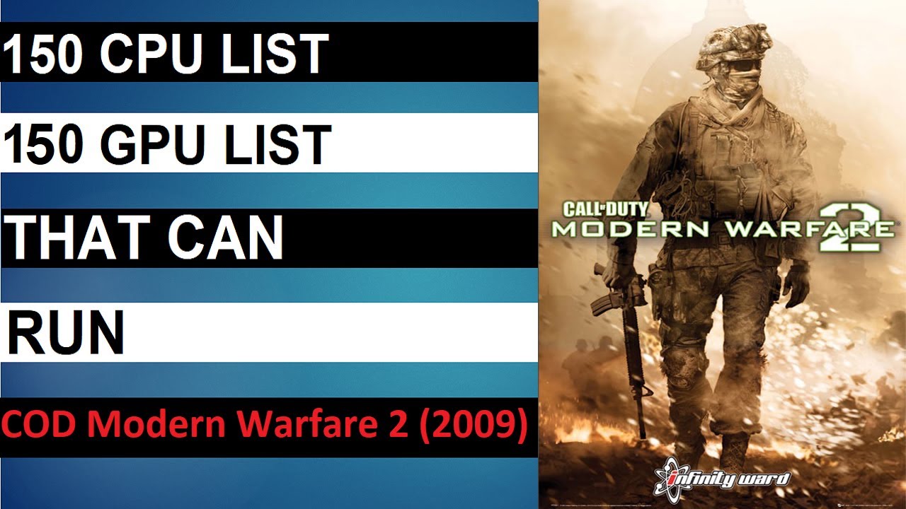 Call of Duty Modern Warfare 2 Pc Game - Minimum & Recommended System ...