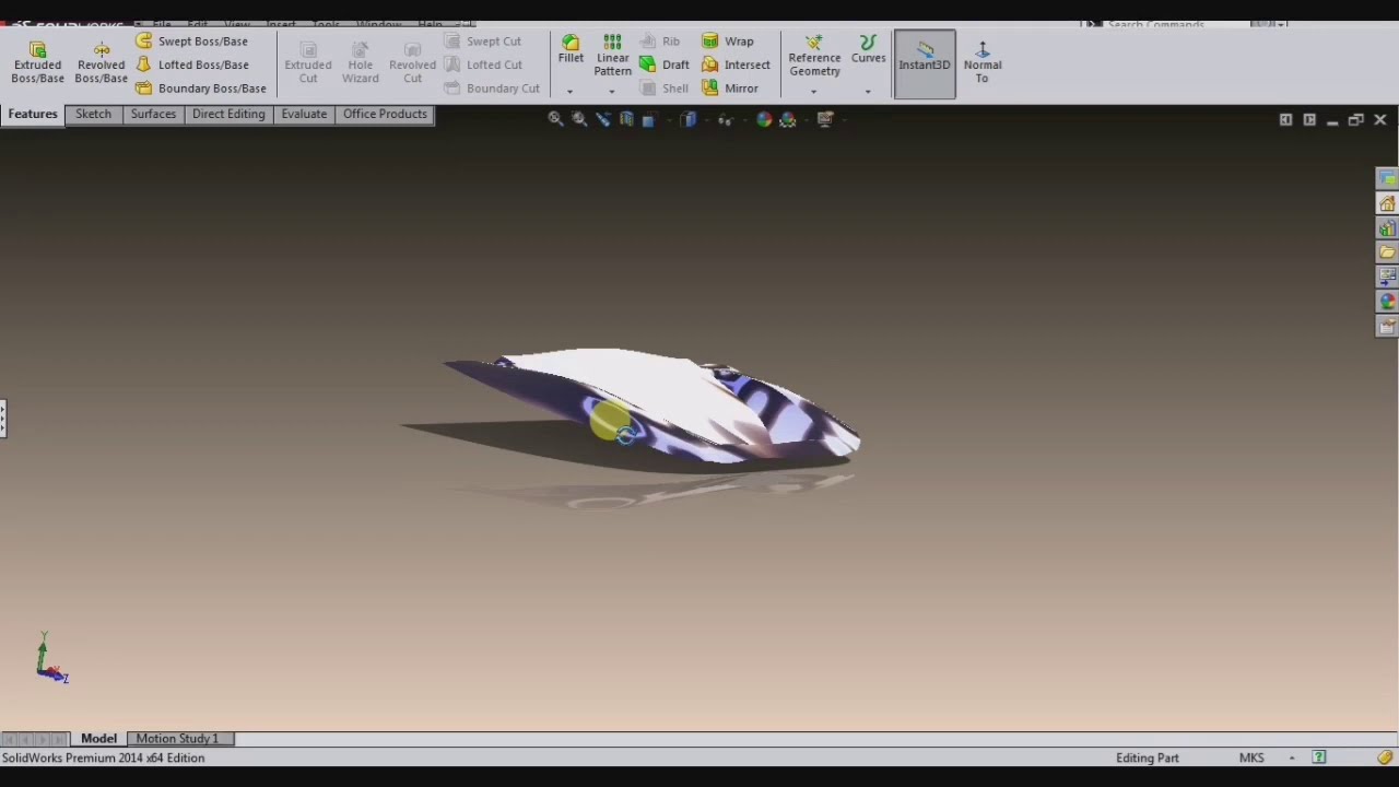 Car bonnet (Engine Hood) in solidworks - YouTube