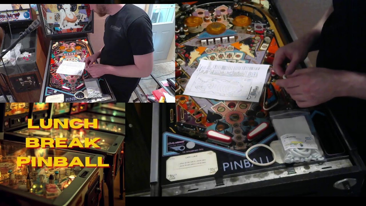 Lunch Break Pinball 6/6/25 Lady Luck Repair - YouTube