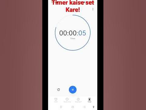 how to set timer - YouTube