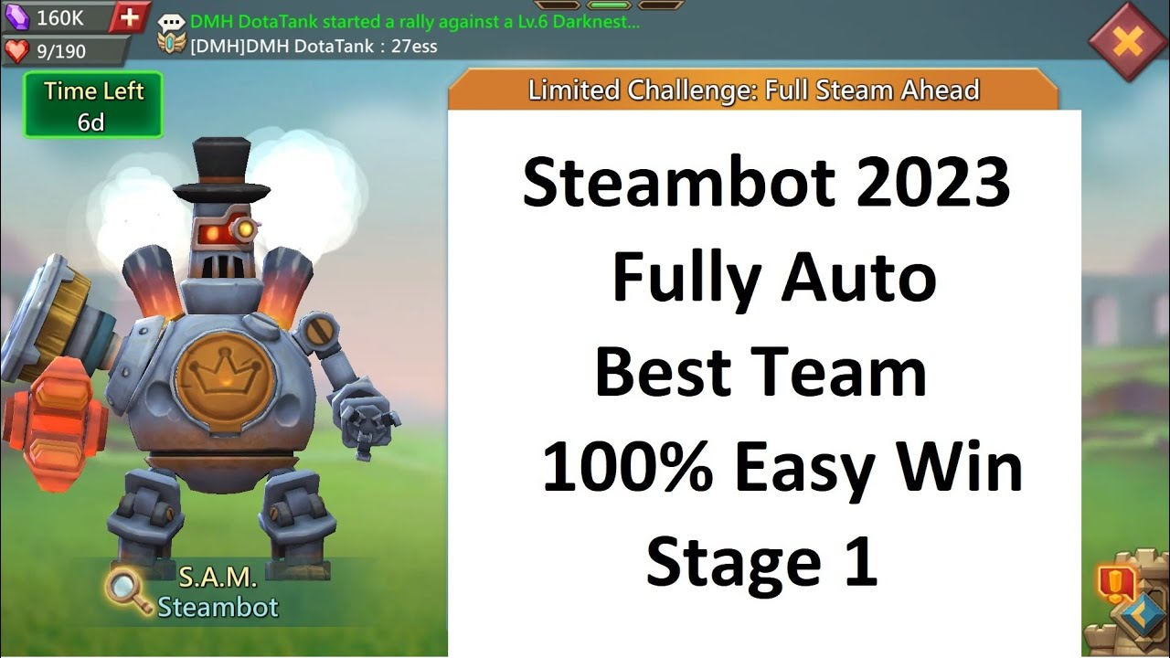 Lords Mobile Limited Edition: Steambot 2023 Fully Auto Stage 1 - YouTube